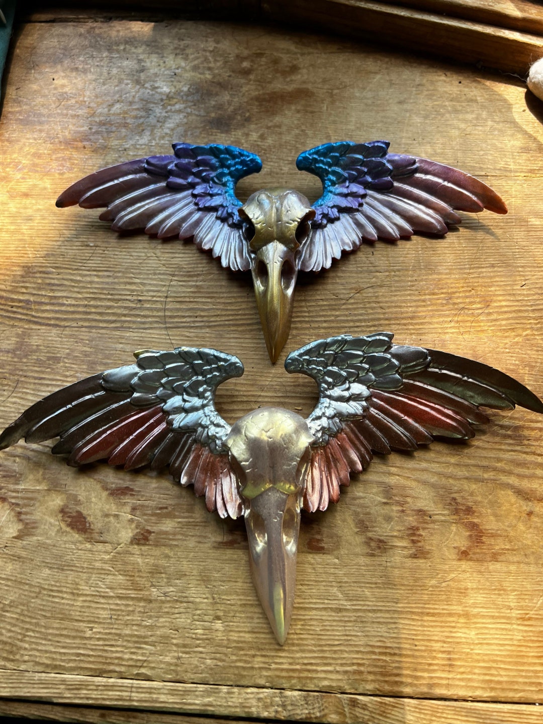 Winged Skull - Etsy
