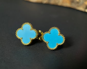 Turquoise Clover Jewelry - Etsy