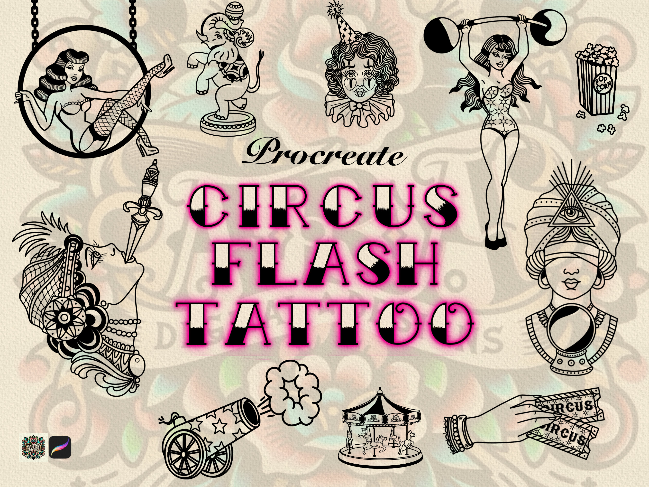 Vintage Fairground Tattoos
