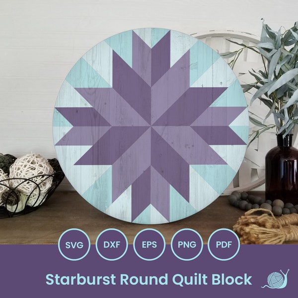 Round Barn Quilt - Etsy