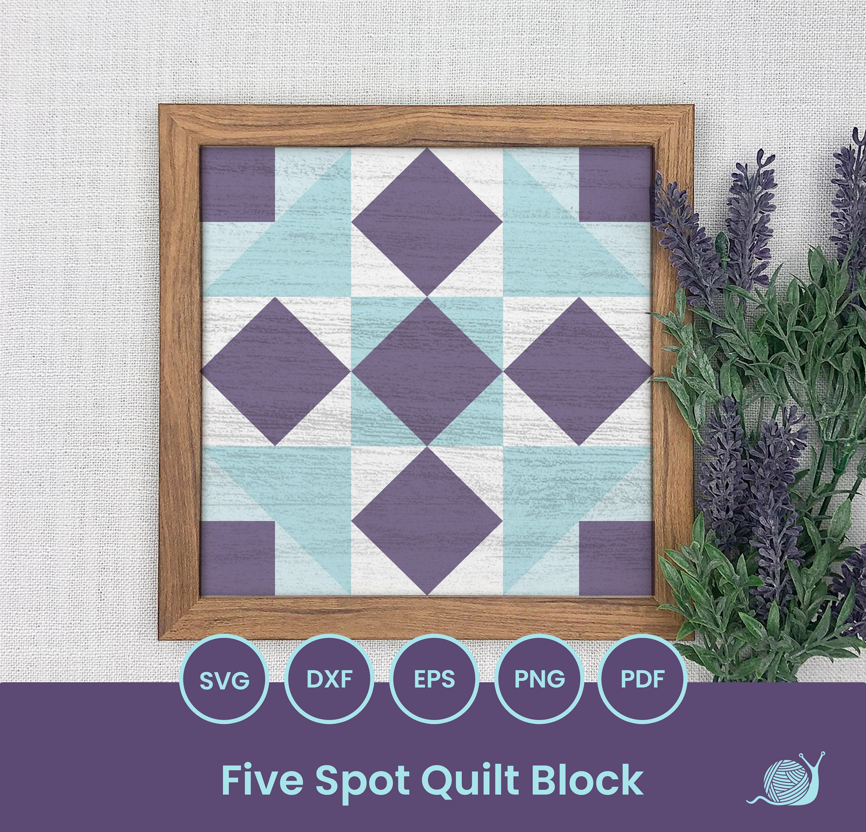 Quilt SVG Laser Cut Files, Five Spot Quilt Block, Barn Quilt SVG ...