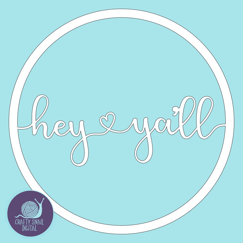 Hey Ya'll Sign Frame SVG Laser Cut Files Barn Quilt - Etsy