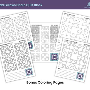 Quilt SVG Laser Cut Files, Odd Fellows Chain Quilt Block, Barn Quilt ...