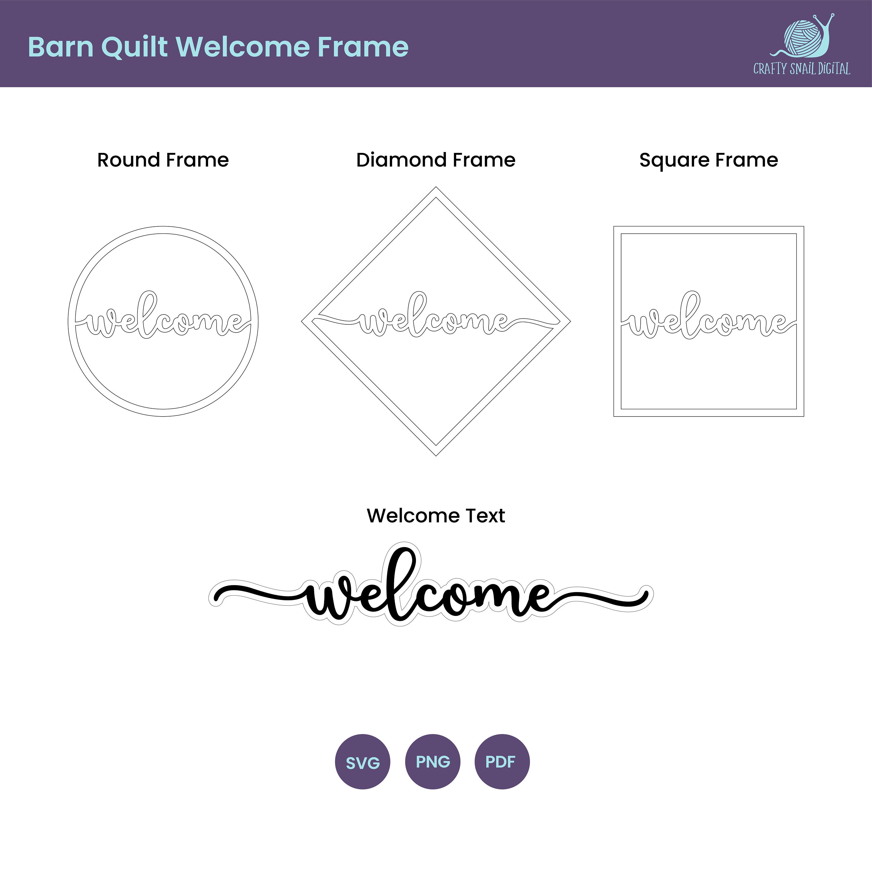 Welcome Sign Frame SVG, Laser Cut Files (digital Download) - Etsy
