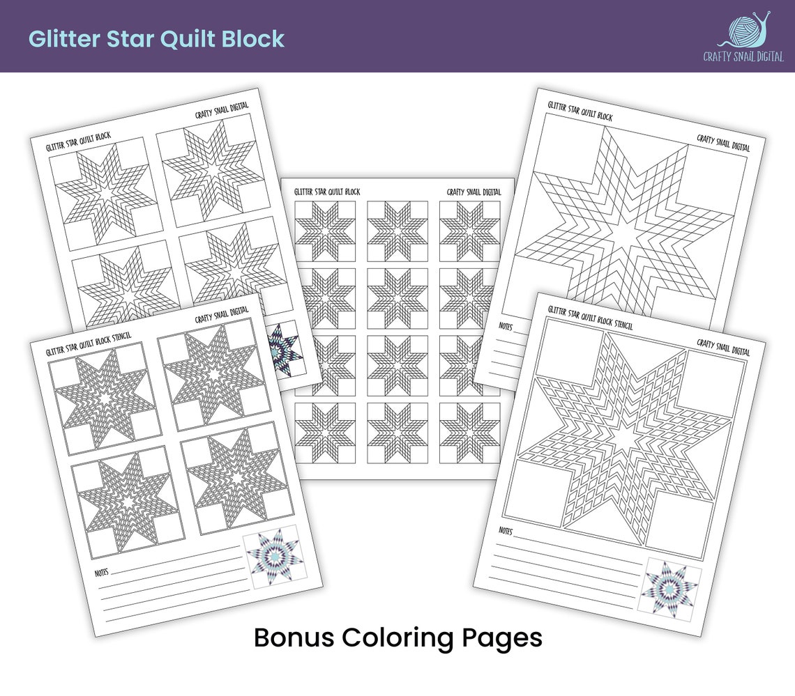 Quilt SVG Laser Cut Files Glitter Star Quilt Block Barn - Etsy