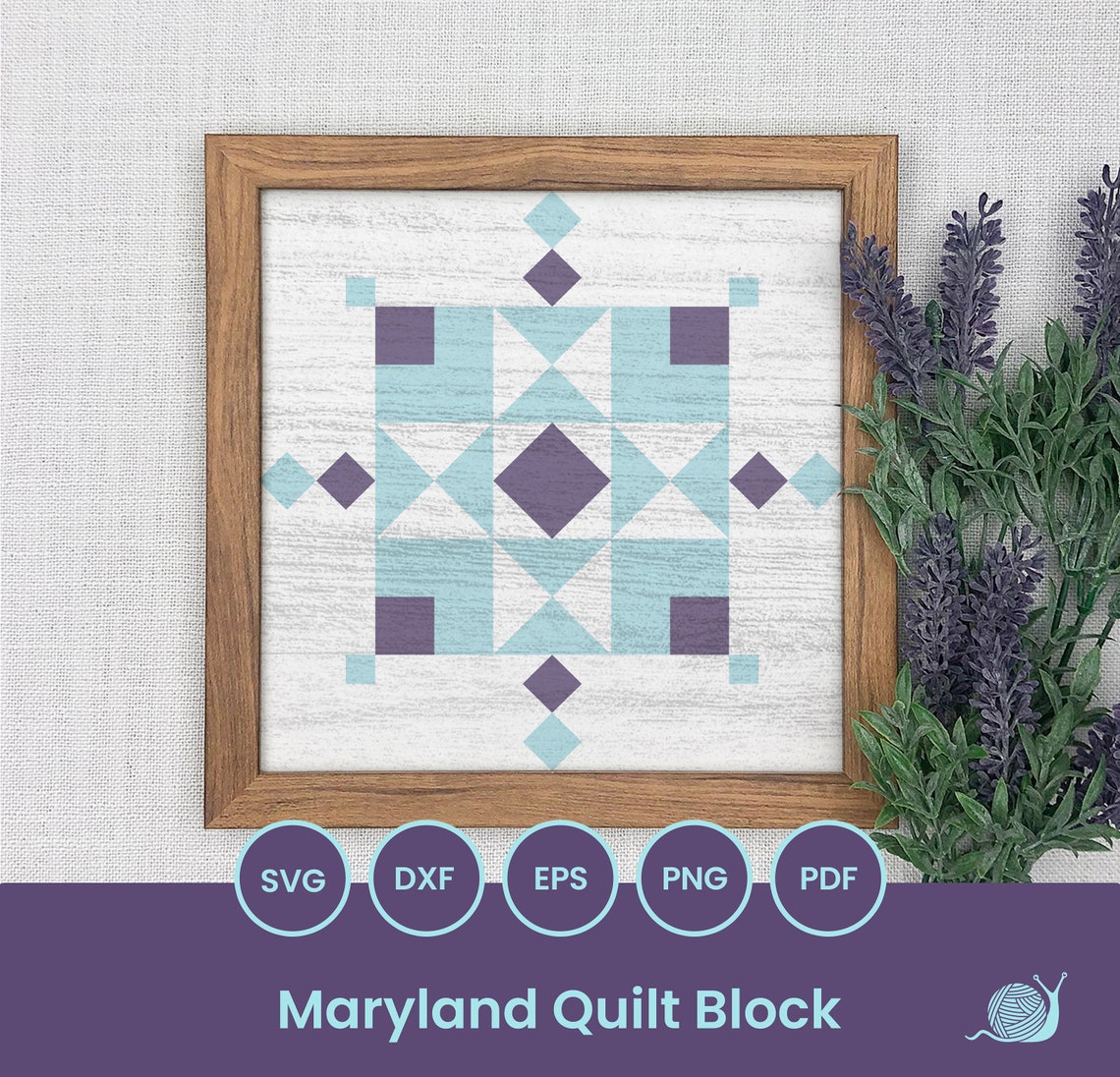 Quilt SVG Laser Cut Files, Maryland Quilt Block, Barn Quilt SVG ...