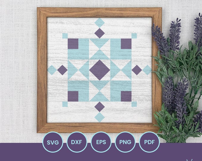 Quilt SVG, Quilt SVG-Datei, Dear Jane Quilt, geometrische SVG ...
