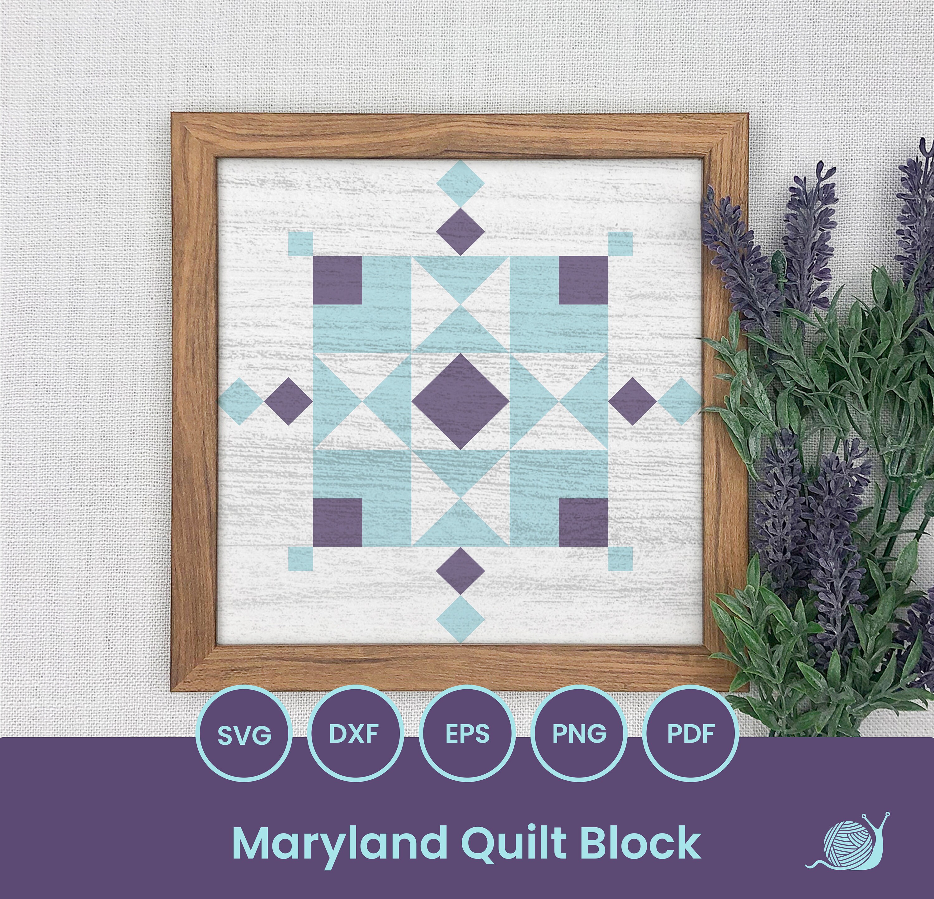 Quilt SVG Laser Cut Files, Maryland Quilt Block, Barn Quilt SVG ...