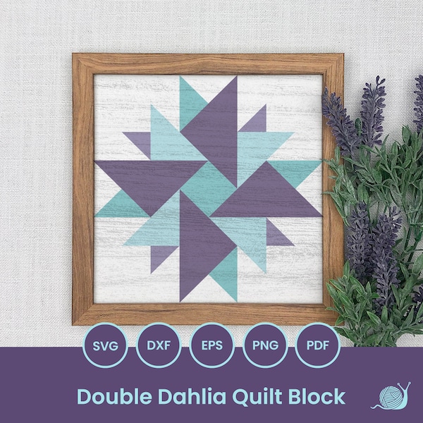 Dahlia Barn Quilt Pattern - Etsy