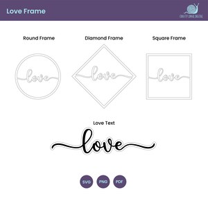 Love Sign Frame SVG Laser Cut Files - Barn Quilt Frame, Quilt Block ...