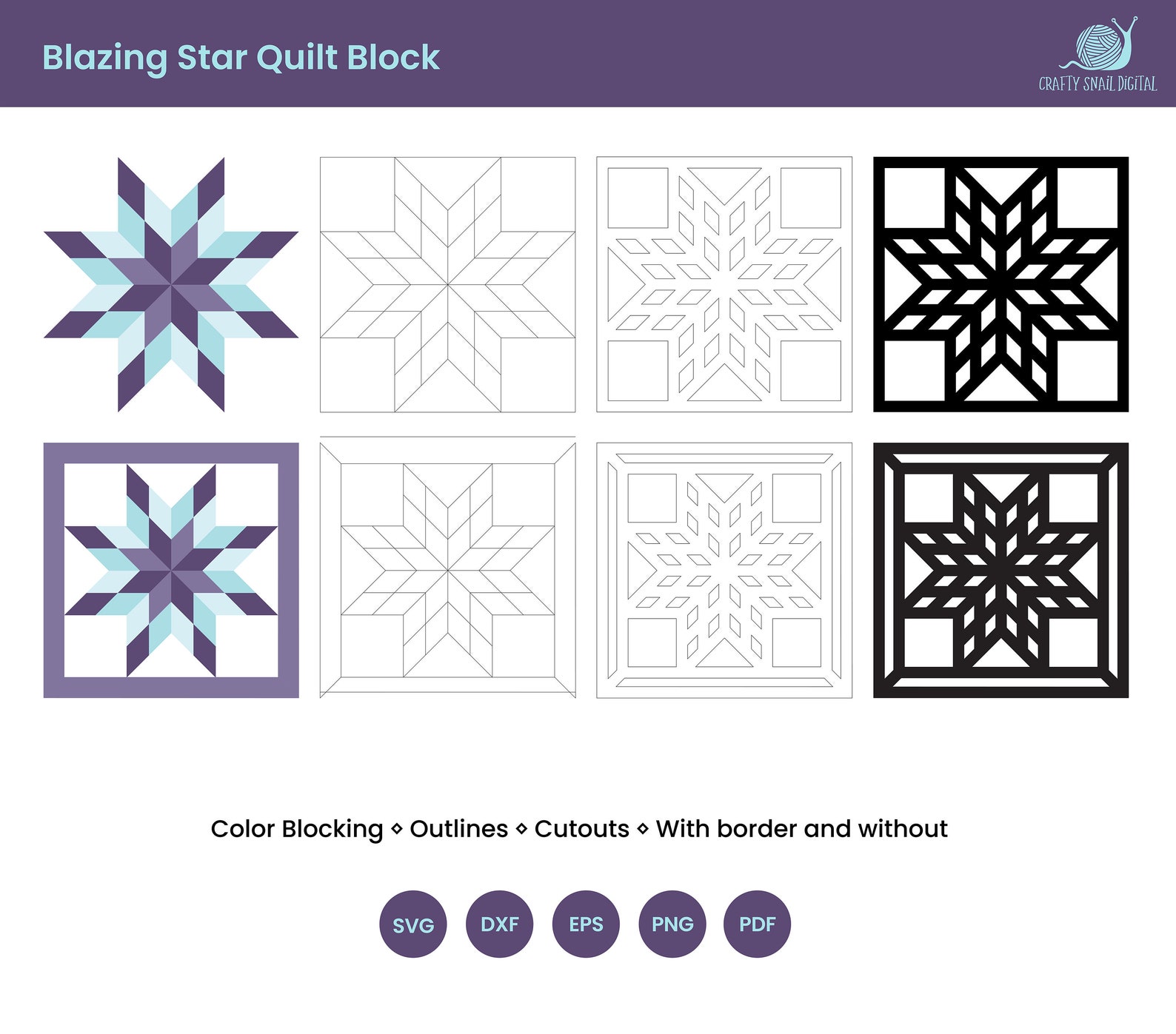 Quilt SVG Laser Cut Files Blazing Star Quilt Block Barn - Etsy