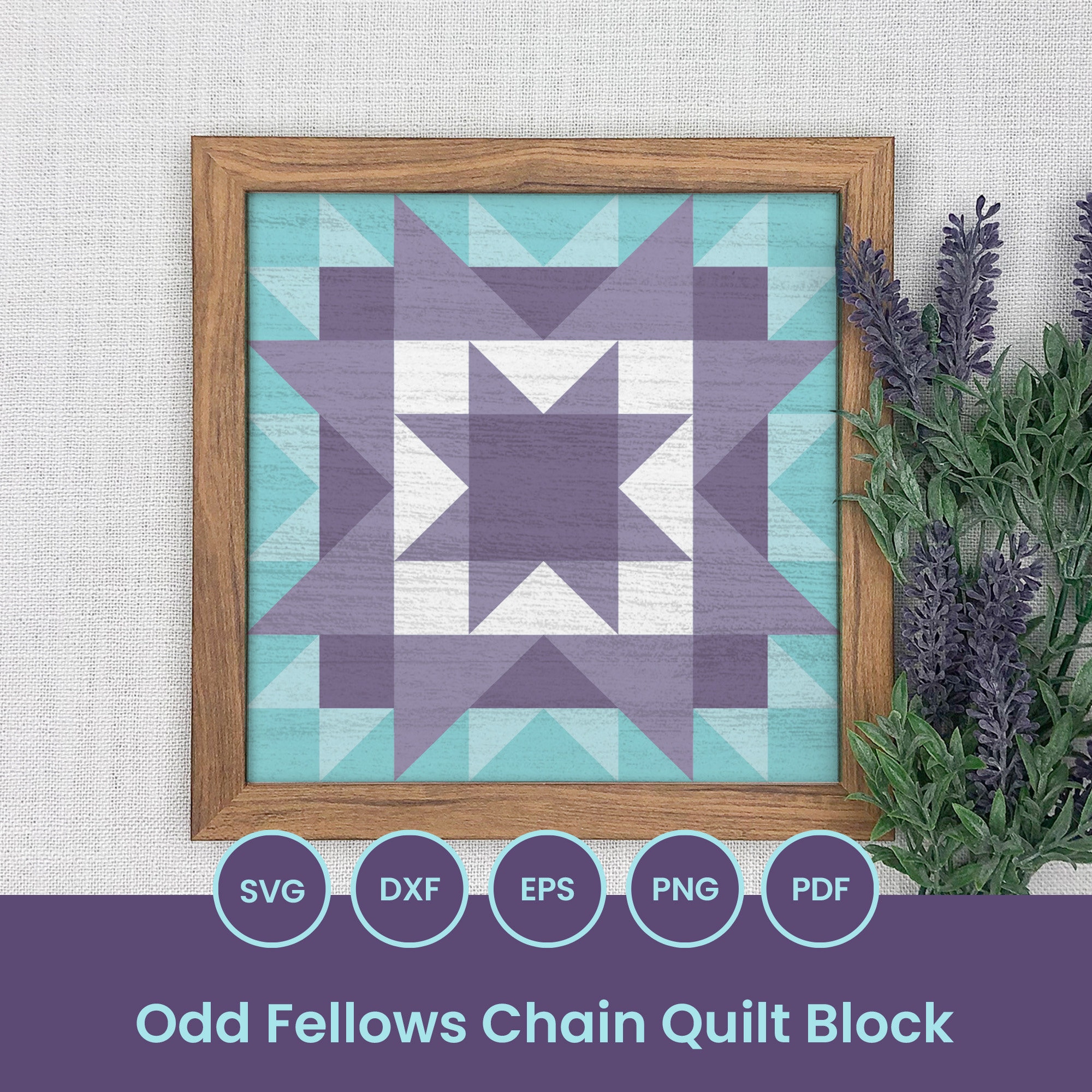 Quilt SVG Laser Cut Files Odd Fellows Chain Quilt Block Barn - Etsy