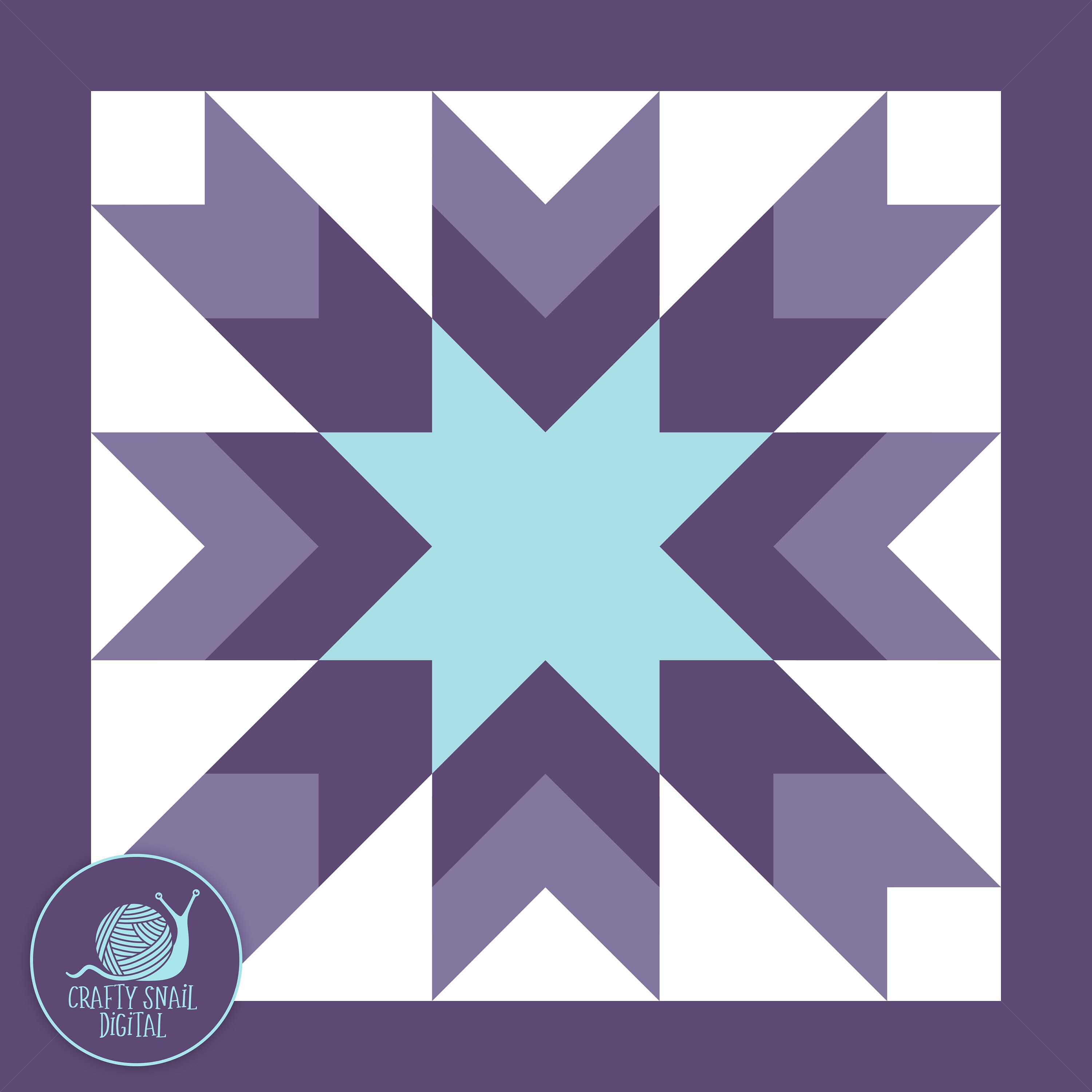 Quilt SVG Laser Cut Files, Farmers Star Quilt Block, Barn Quilt SVG ...