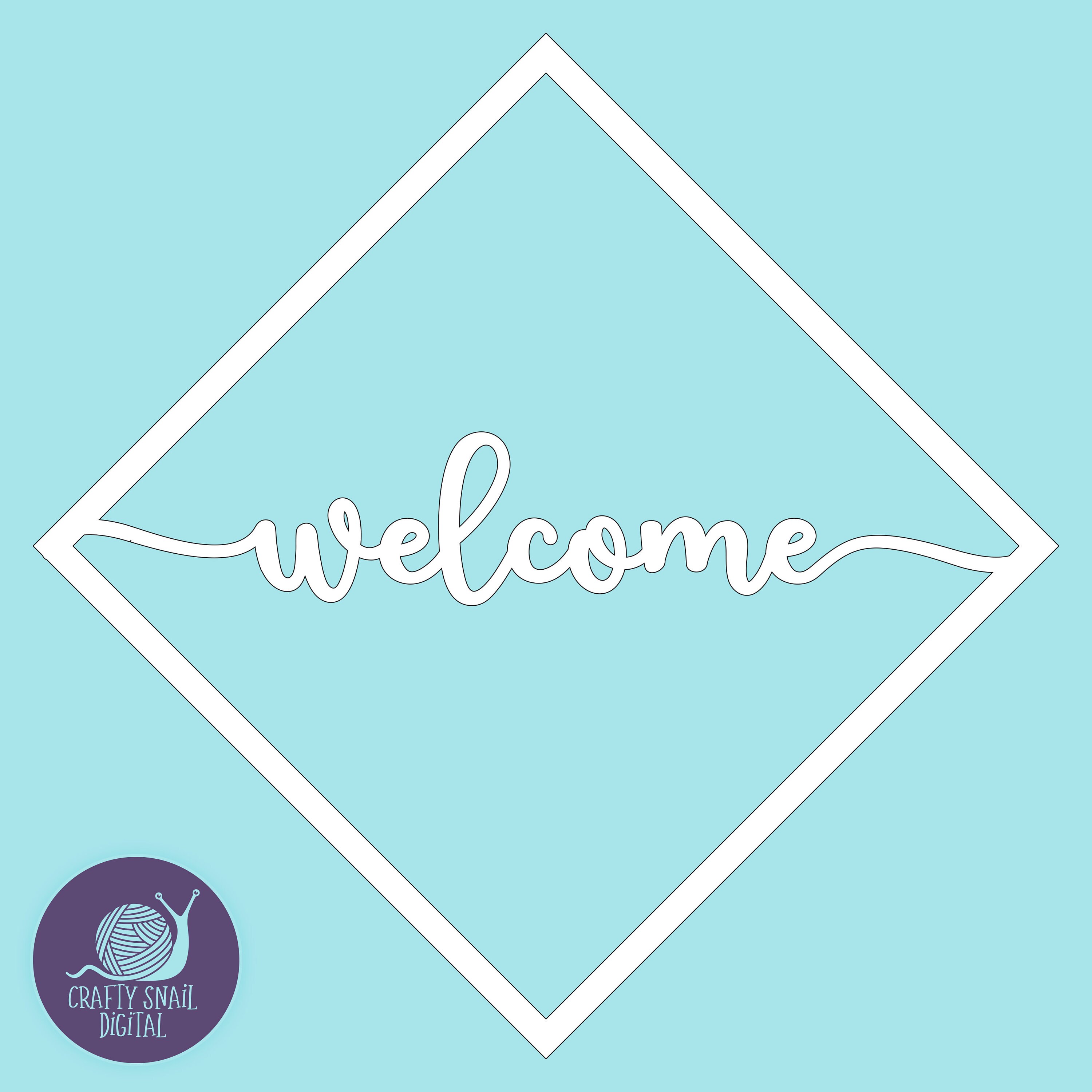 Welcome Sign Frame SVG Laser Cut Files Barn Quilt Frame - Etsy