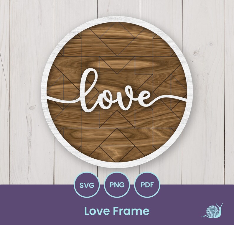 Love Sign Frame SVG Laser Cut Files Barn Quilt Frame, Quilt Block Word ...