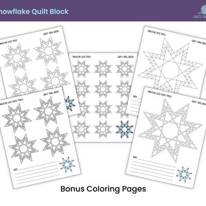 Quilt SVG Laser Cut Files, Snowflake Quilt Block, Barn Quilt SVG ...