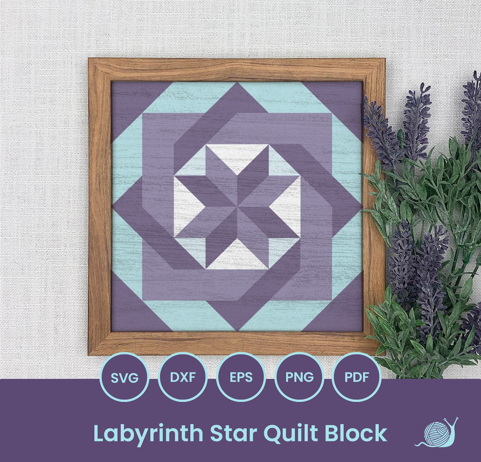 Labyrinth Star Quilt Block SVG, Laser Cut Files (digital Download) - Etsy