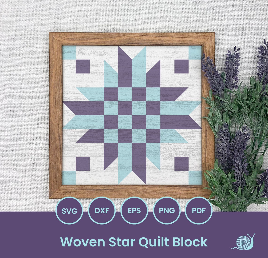 Quilt SVG Laser Cut Files, Woven Star Quilt Block, Barn Quilt SVG ...