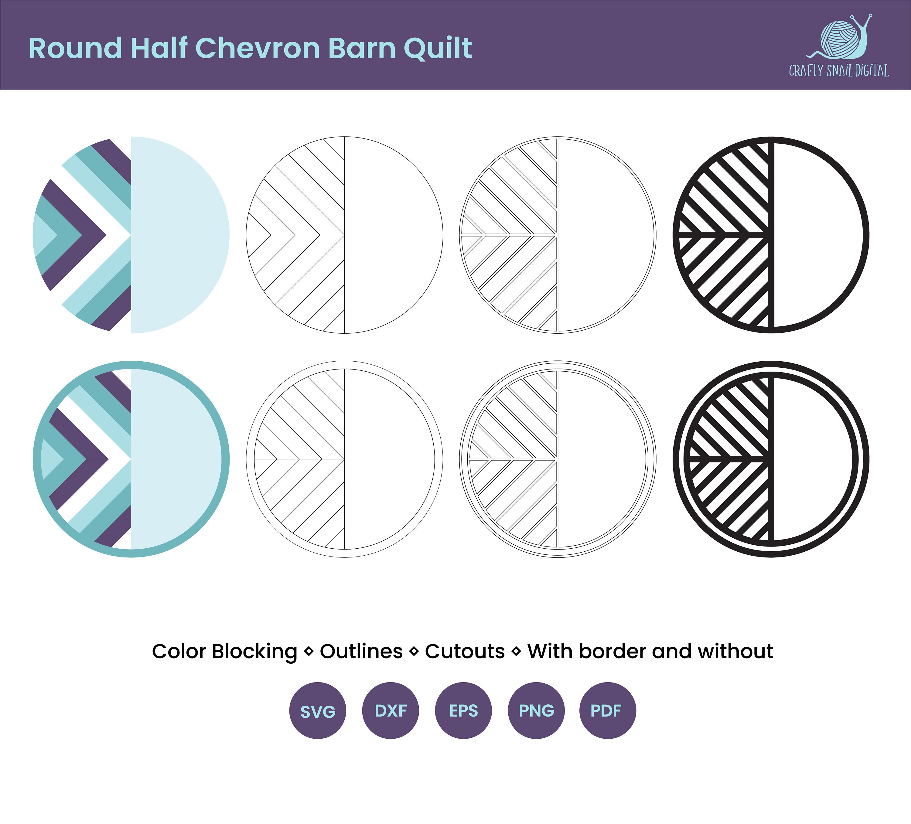 Quilt SVG Laser Cut Files, Round Half Chevron Bard Quilt, Quilt SVG ...