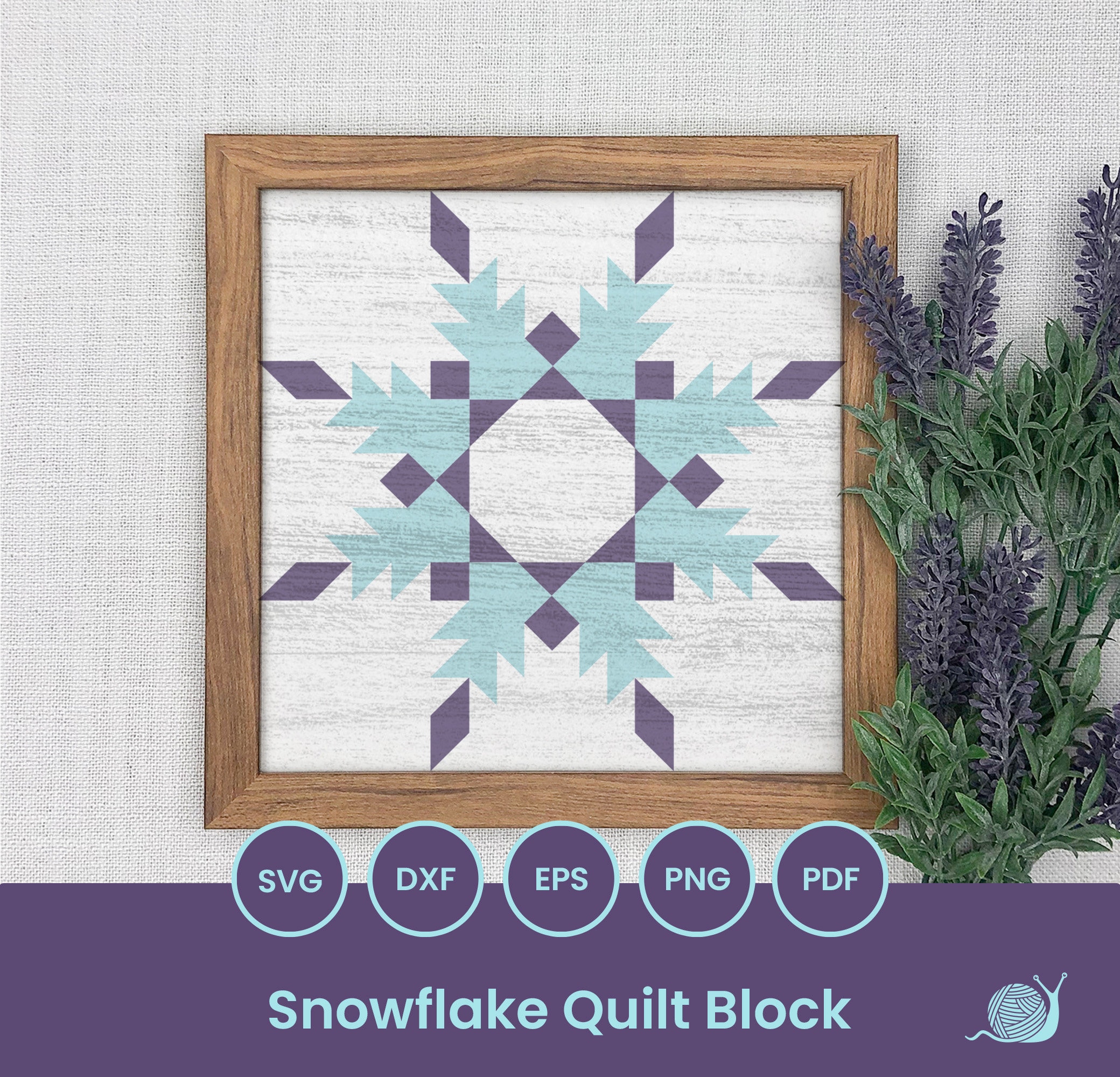 Quilt SVG Laser Cut Files, Snowflake Quilt Block, Barn Quilt SVG ...