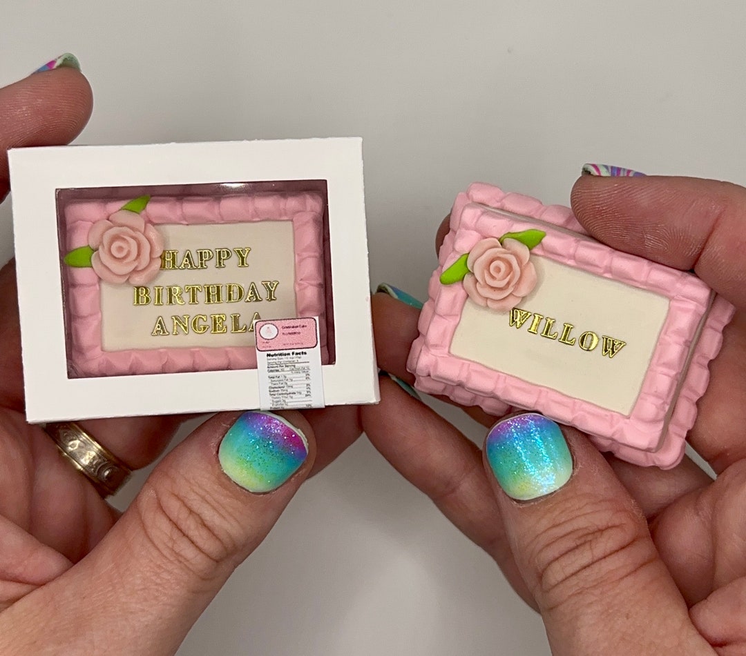 Personalized Miniature Birthday Sheet Cake - Etsy