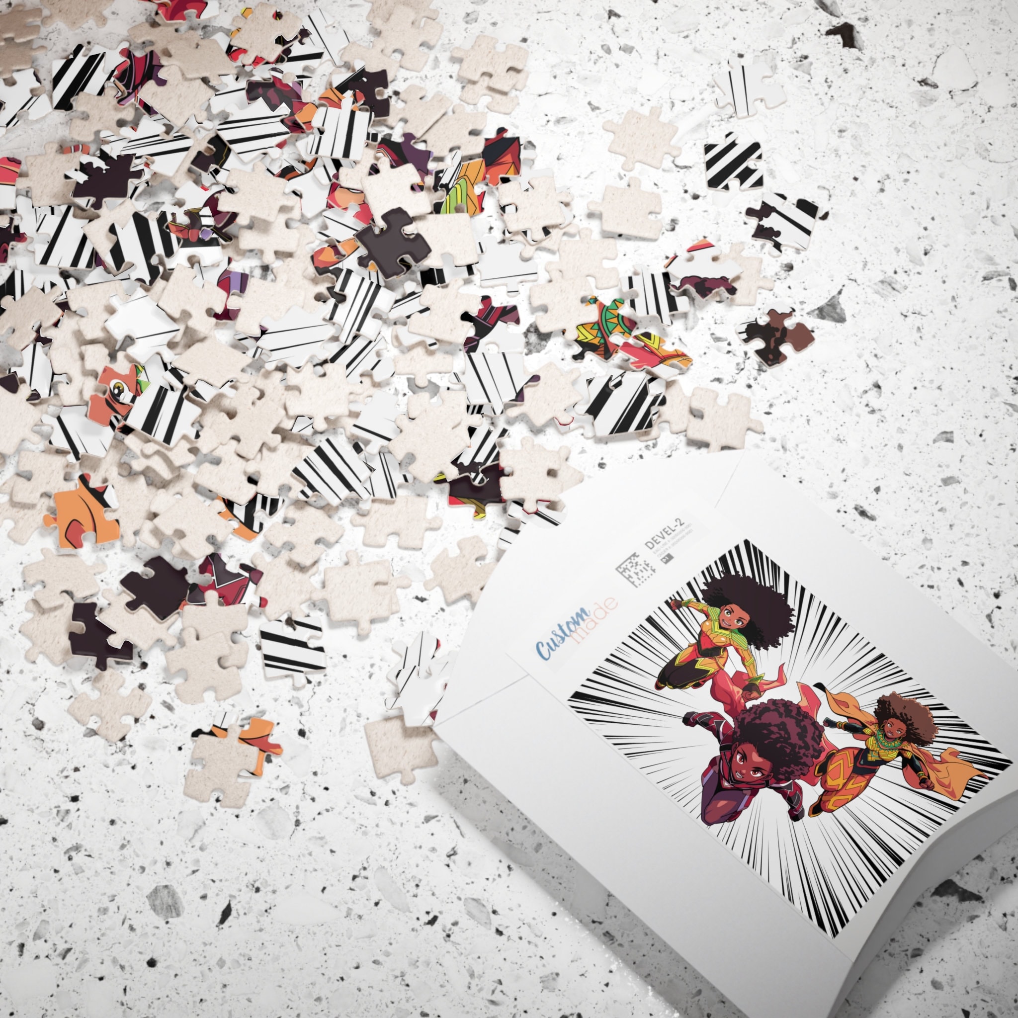 Black Super Hero Shero Puzzle 110, 252, 500-piece - Etsy