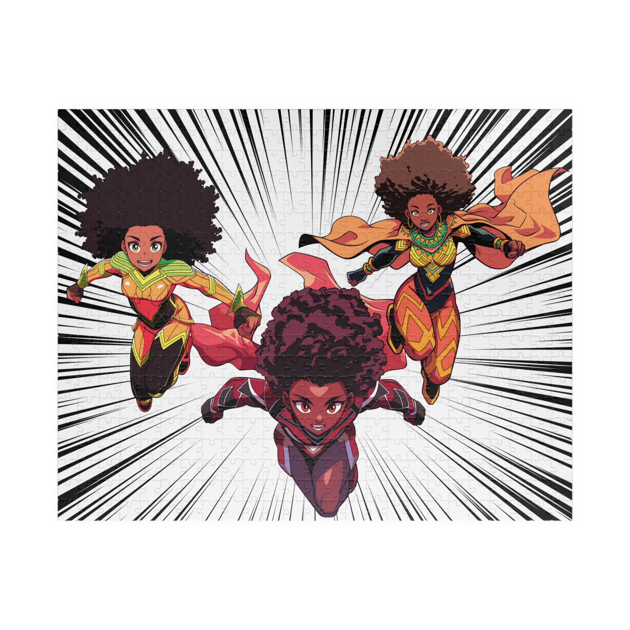 Black Super Hero Shero Puzzle 110, 252, 500-piece - Etsy
