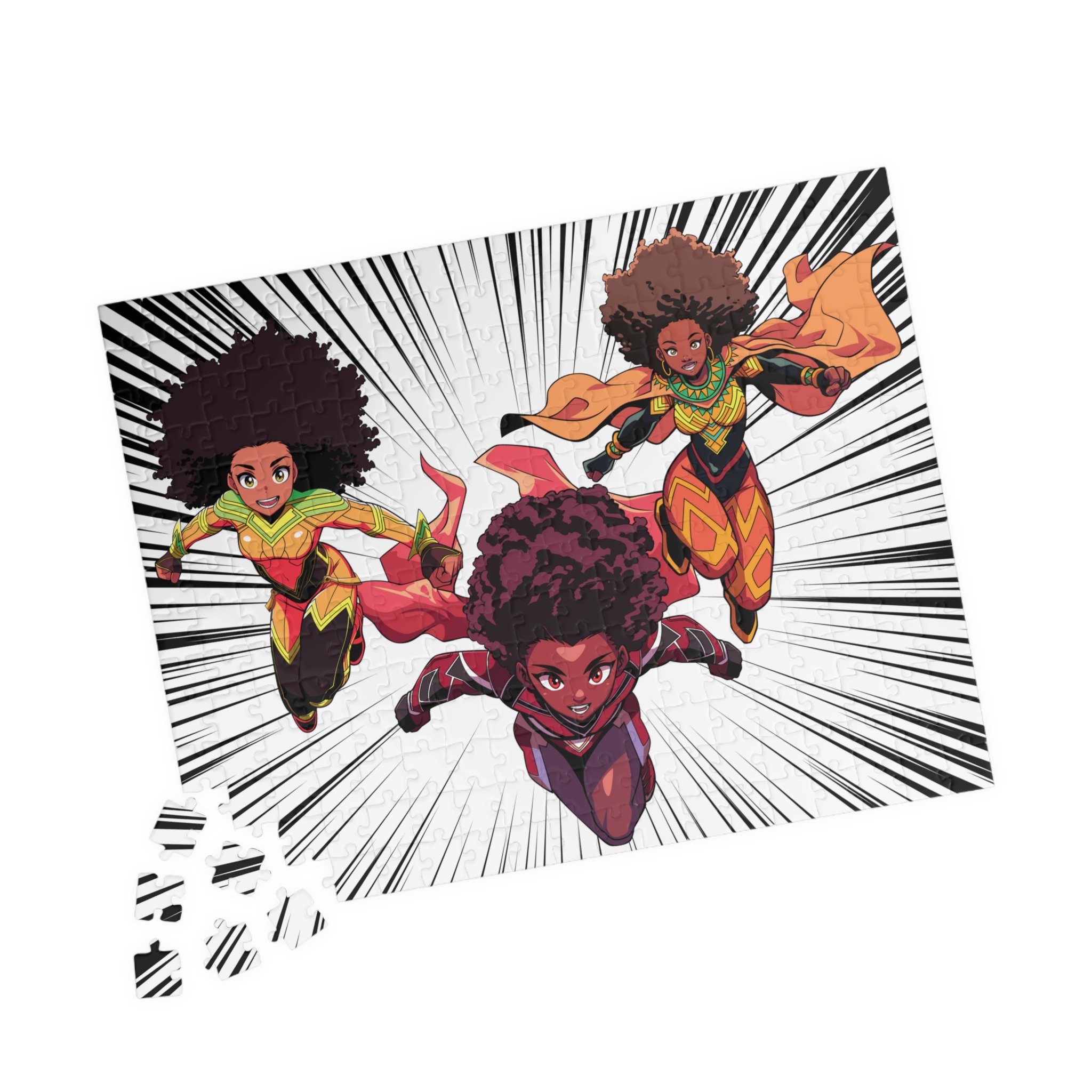 Black Super Hero Shero Puzzle 110, 252, 500-piece - Etsy