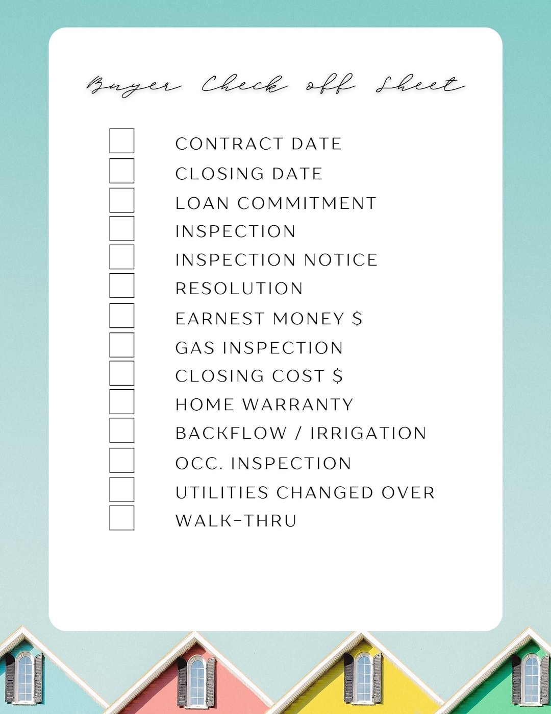 Buying and Selling Checklist - Real Estate Guide, Sellers Guide ...