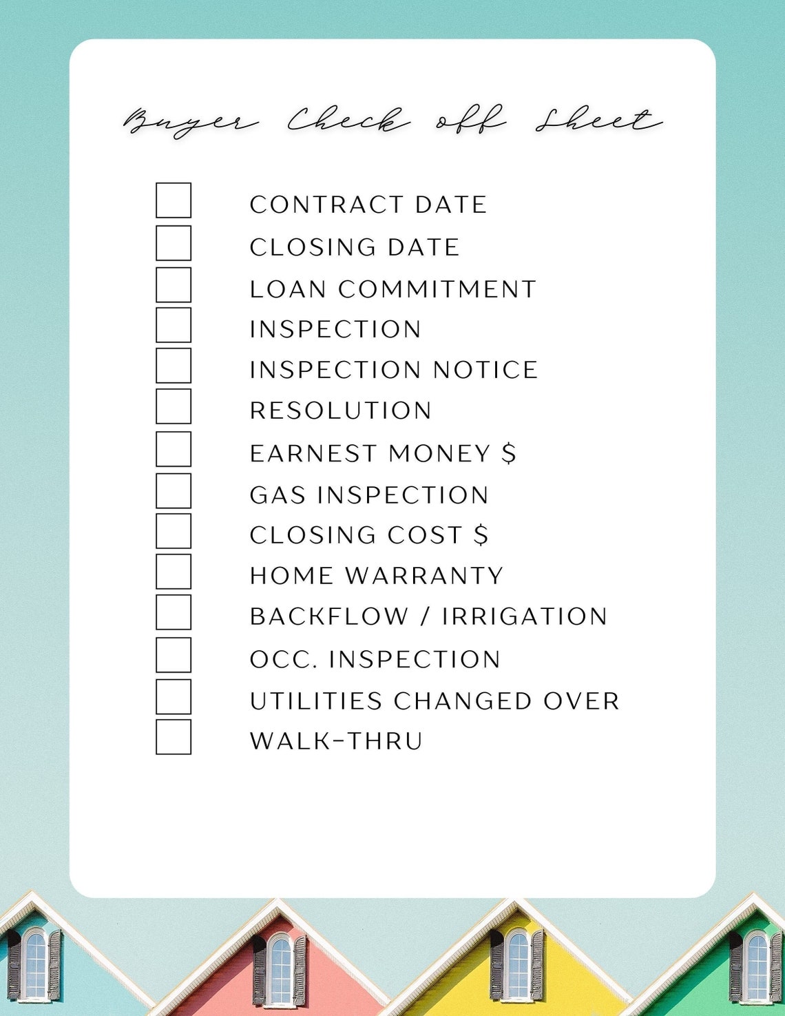 Buying and Selling Checklist - Real Estate Guide, Sellers Guide ...
