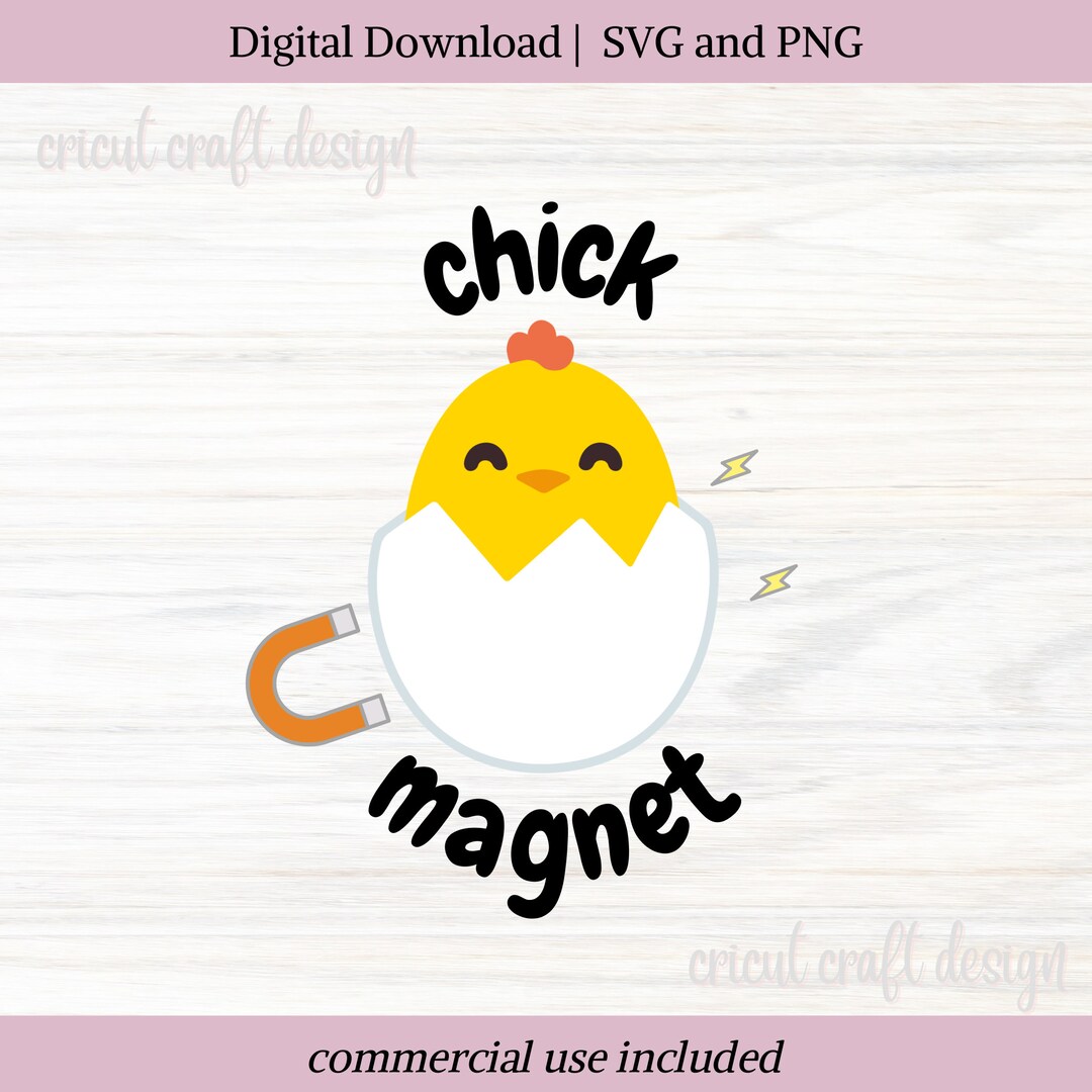 Chick Magnet SVG, Easter Baby Boy, Svg Cut File - Etsy