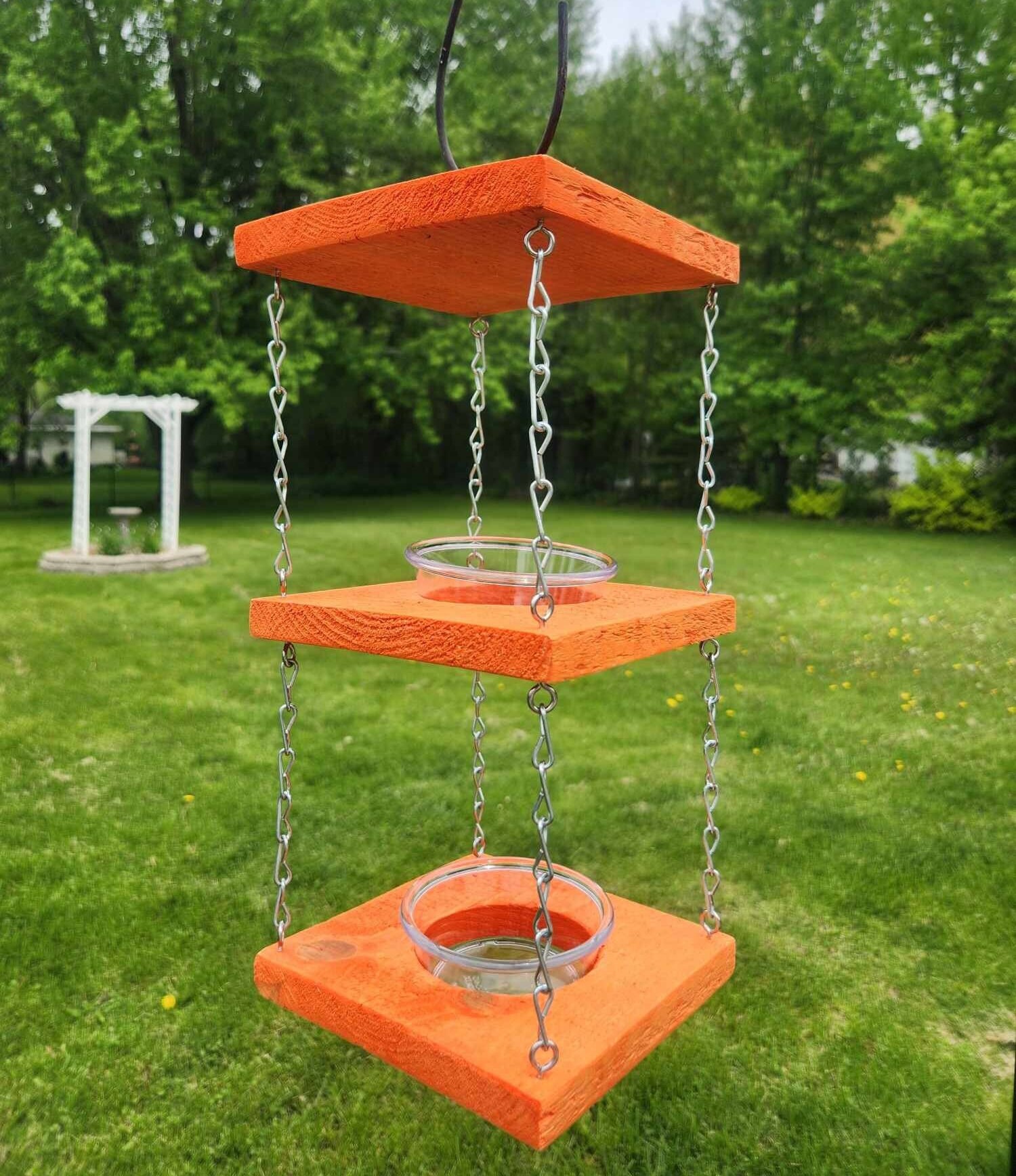 Double Decker Oriole and More Dish Style Bird Feeder. Something ...