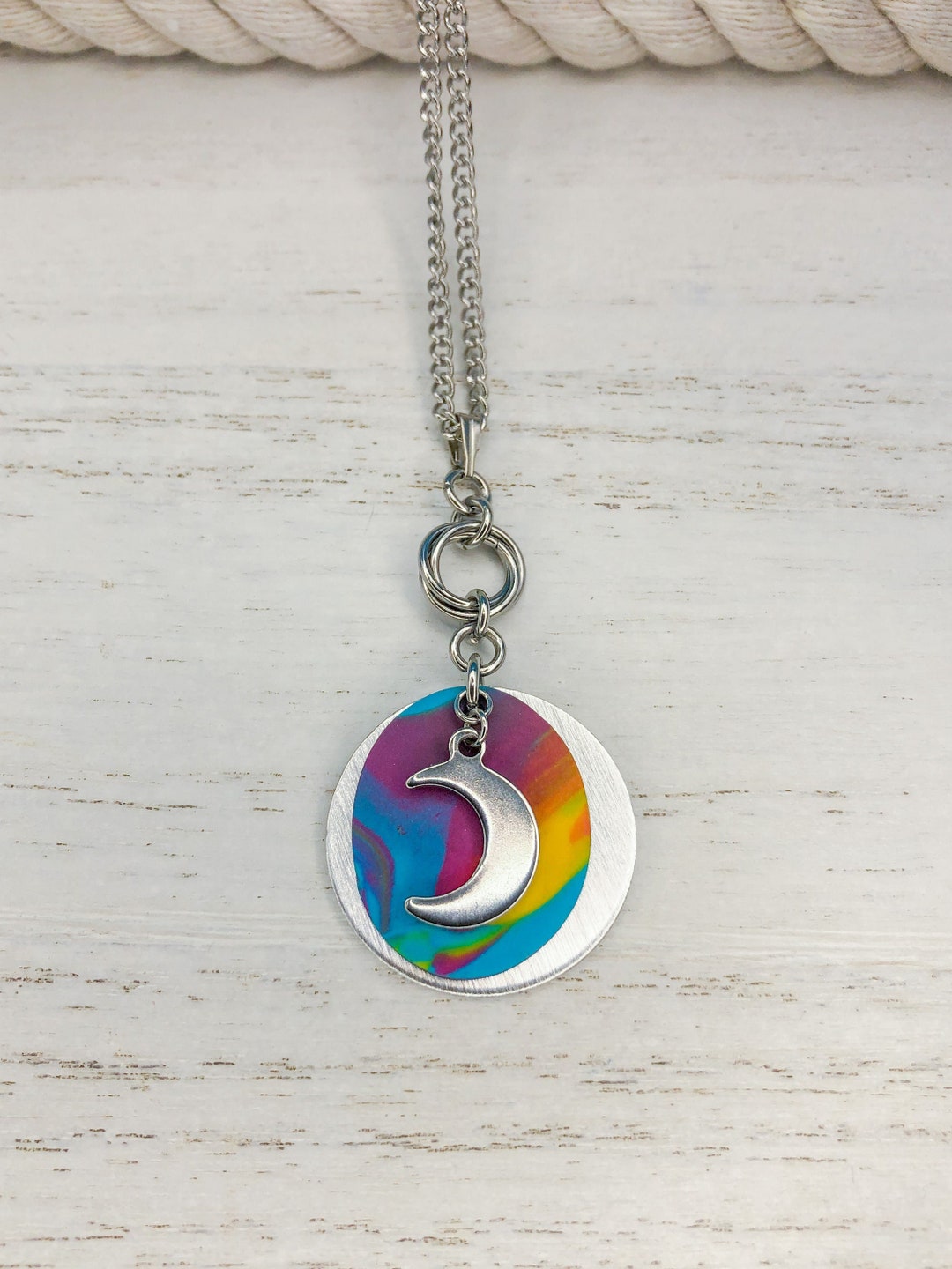 THE PANDEMONIUM COLLECTION Moon Polymer Clay and Aluminum - Etsy