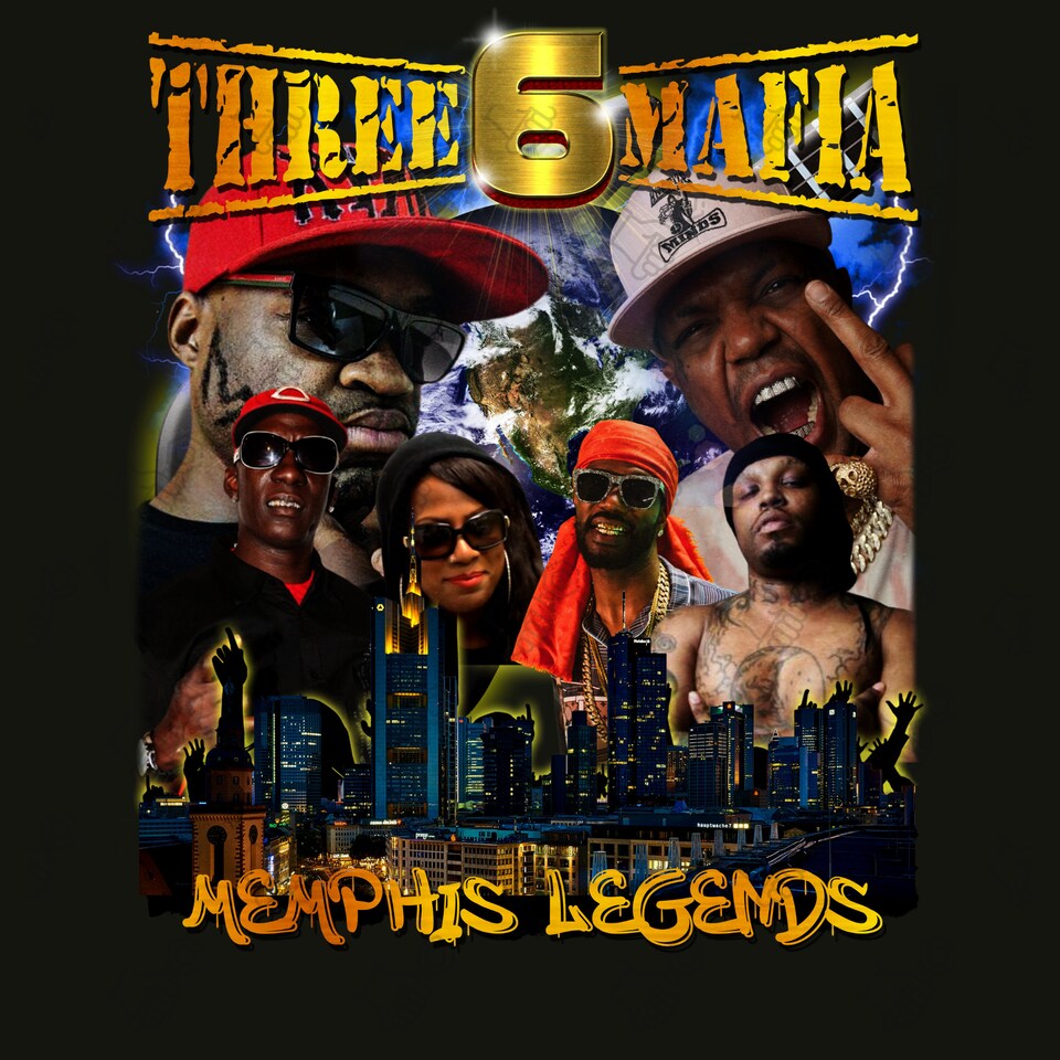 Three Six Mafia - Retro Bootleg Look Designed & Sold By Emily Reed