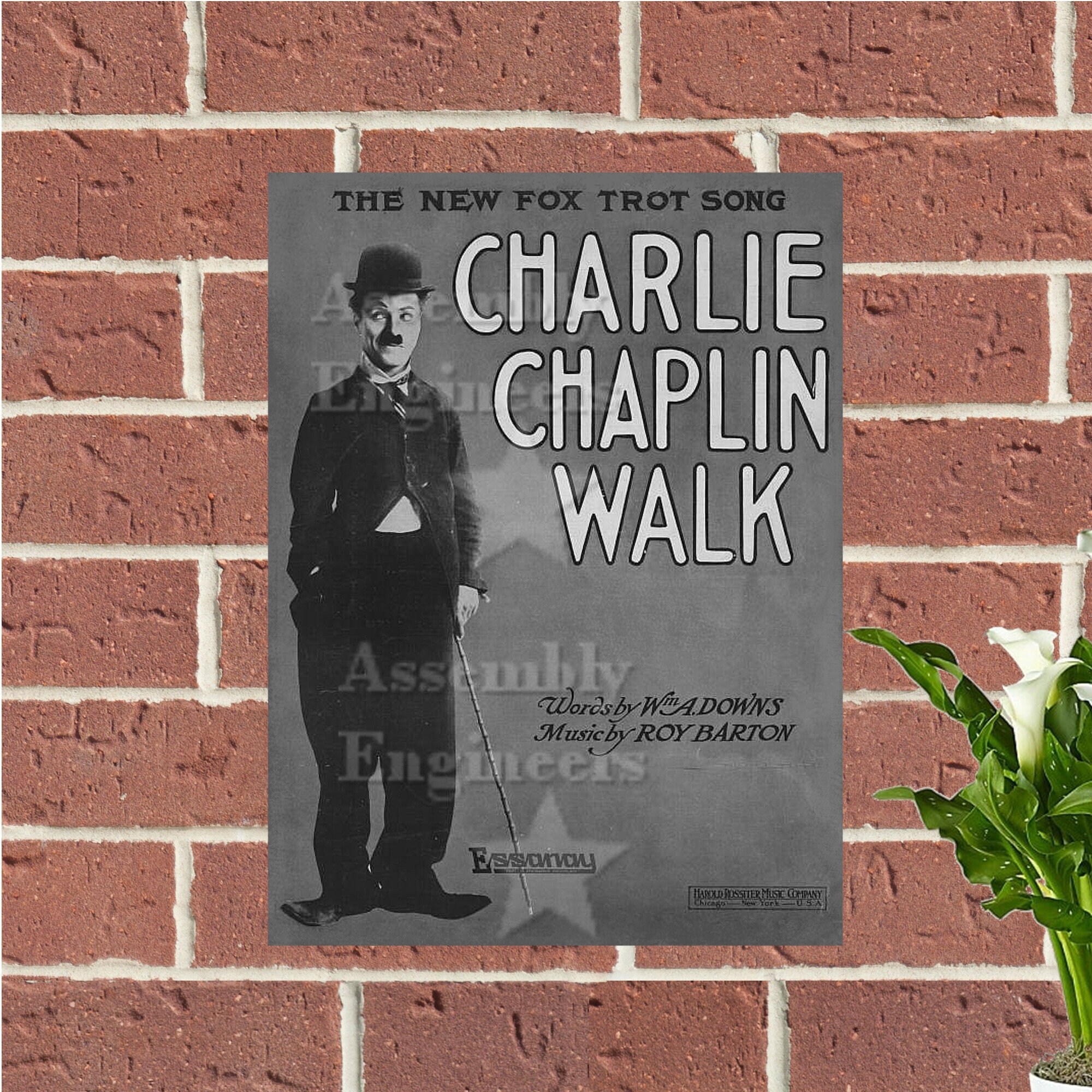 Charlie Chaplin Walk Sheet Music Cover Digitally Remastered - Etsy