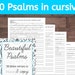 Cursive Copywork Book - 50 NIV Bible Verses - Scripture Tracing ...