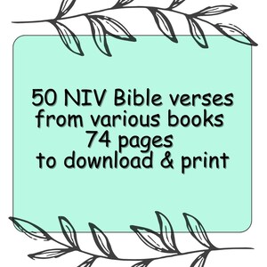NIV Bible Verse Copywork Book, Beginner Handwriting (digital PDF) - Etsy