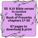 Cursive Copywork Book - 55 KJV Bible Verses - Scripture Tracing ...