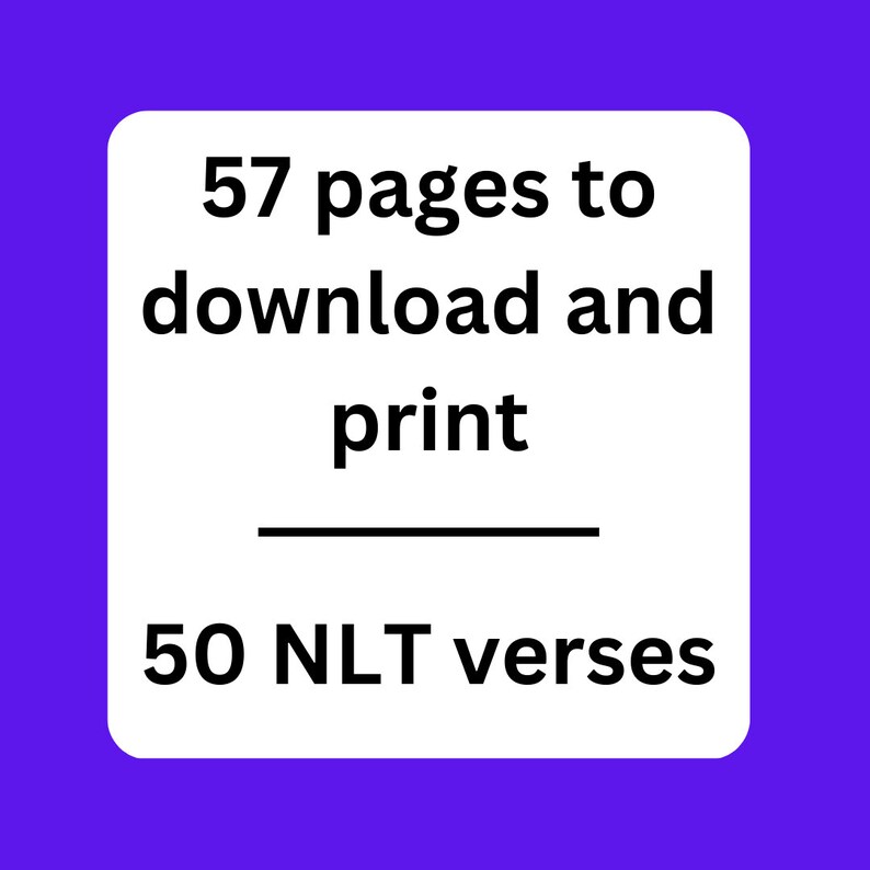 Cursive Copywork Sheets 50 NLT Bible Verses Scripture Tracing Scripture ...