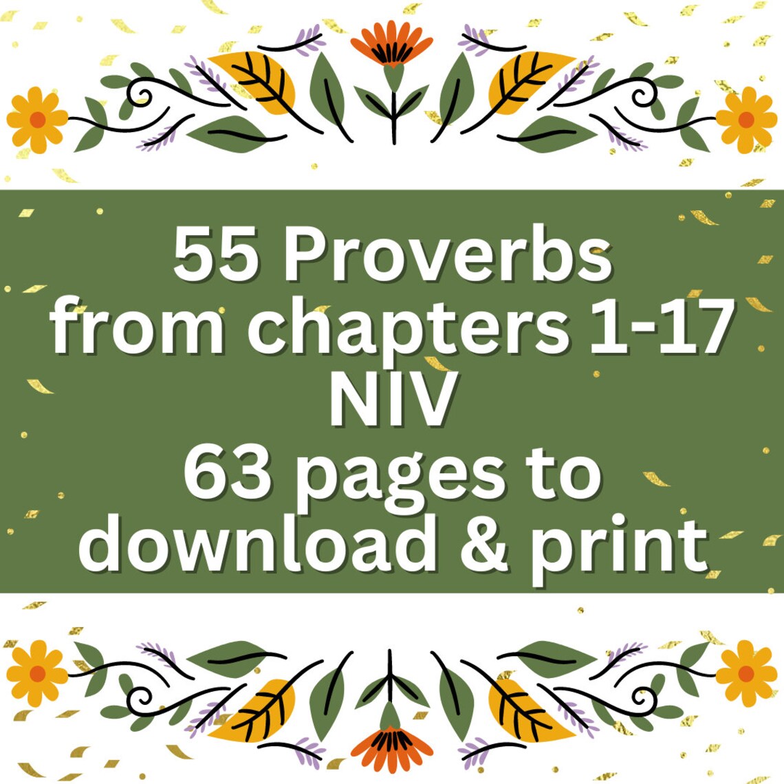 Cursive Copywork Book - 55 NIV Bible Verses - Scripture Tracing ...