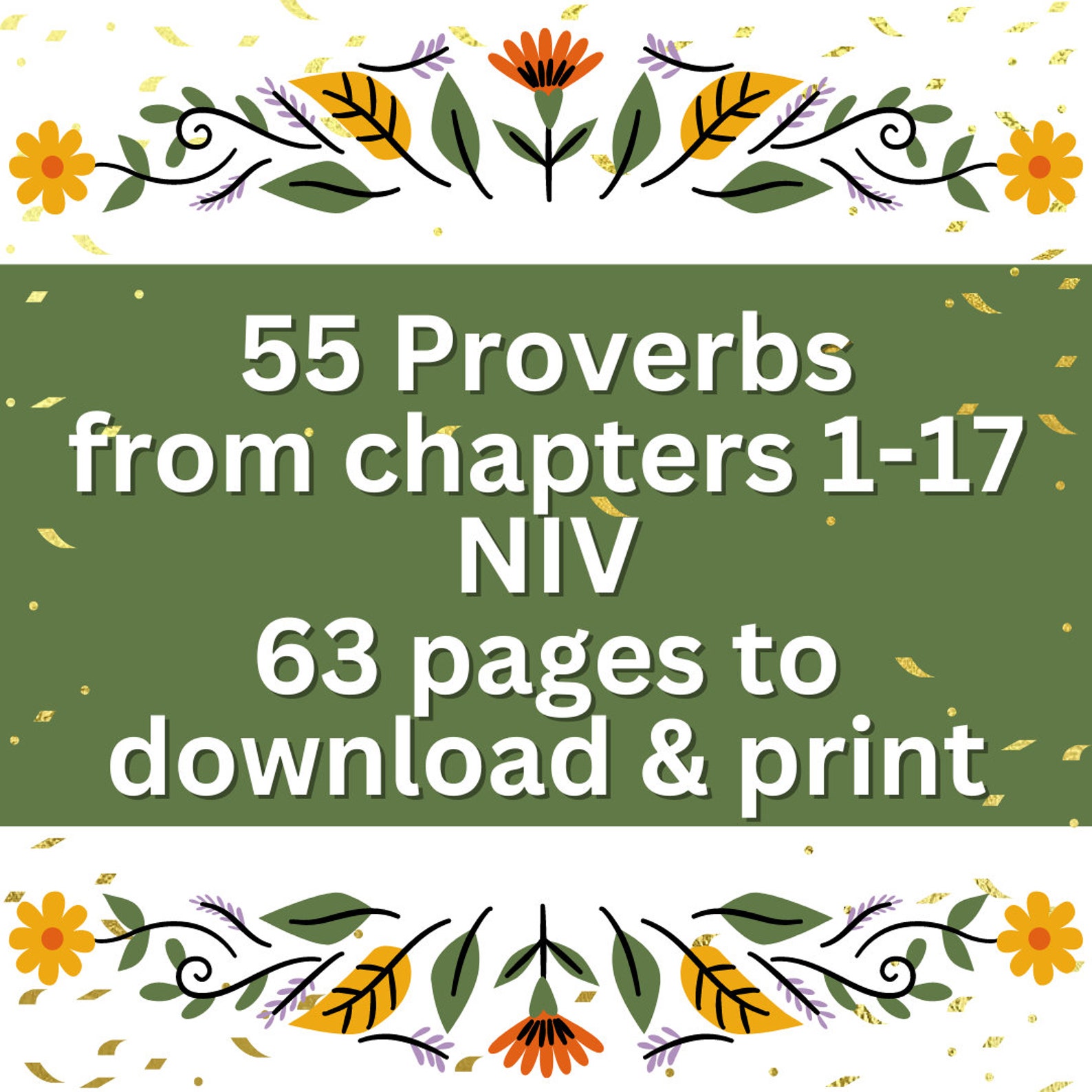 Cursive Copywork Book - 55 NIV Bible Verses - Scripture Tracing ...