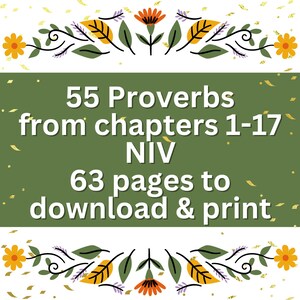 Cursive Copywork Book - 55 NIV Bible Verses - Scripture Tracing ...