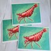 Cherry Shrimp! Original Cardstock Art Print - Etsy