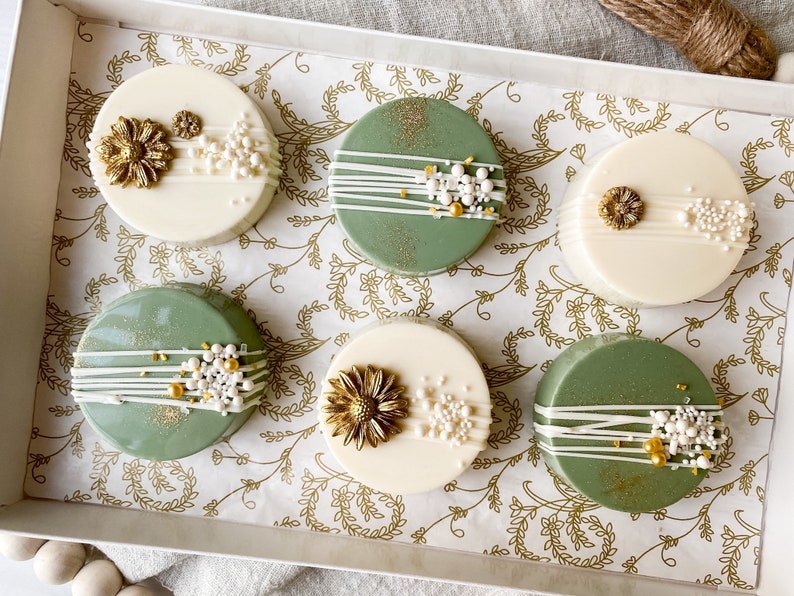 Wedding Oreos White Chocolate Covered Oreos Bridal Shower - Etsy