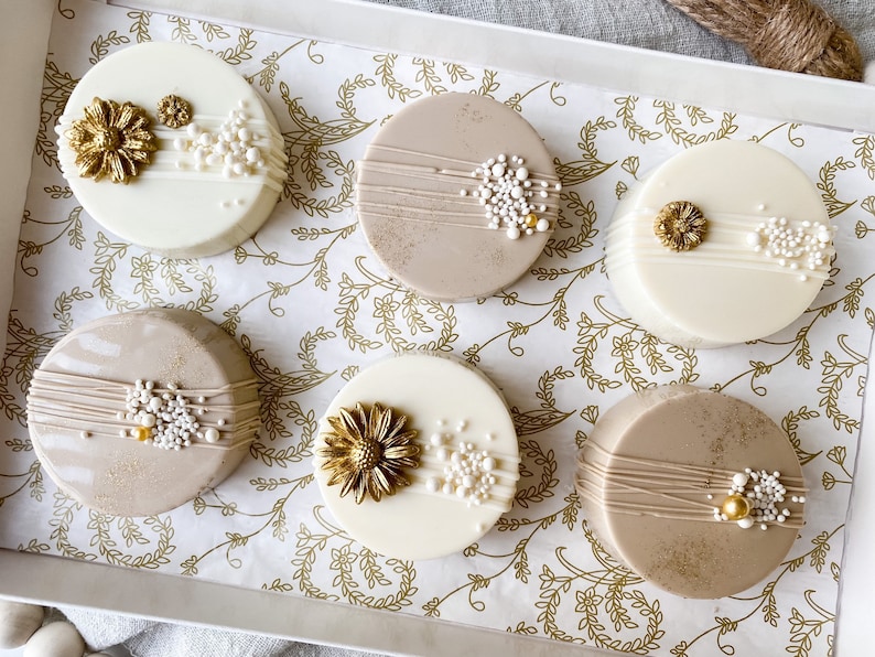 Wedding Oreos White Chocolate Covered Oreos Bridal Shower - Etsy