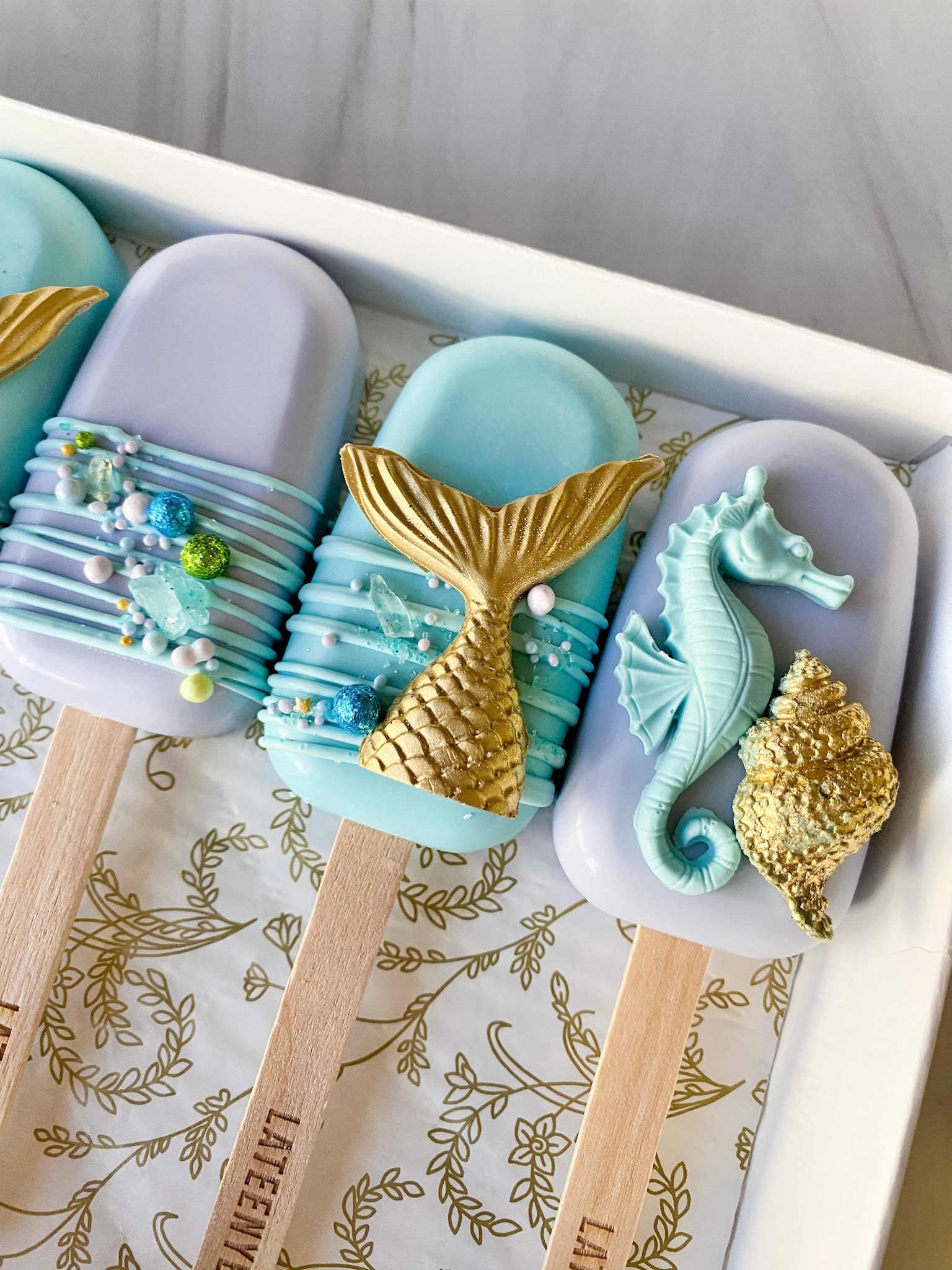 Under the Sea Cakesicles Mermaid Themed Birthday Treats - Etsy