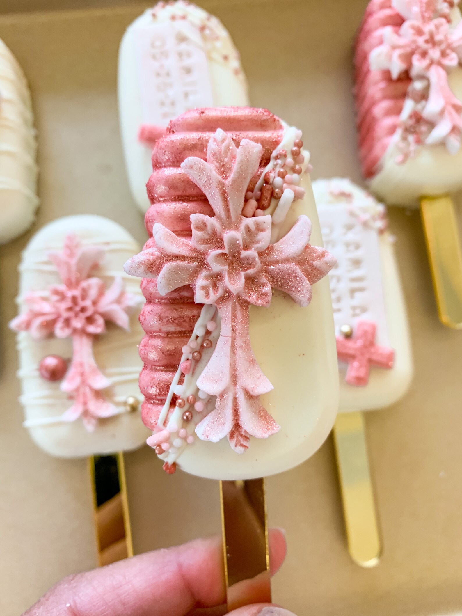 Baptism Communion or Confirmation Cakesicles customized - Etsy