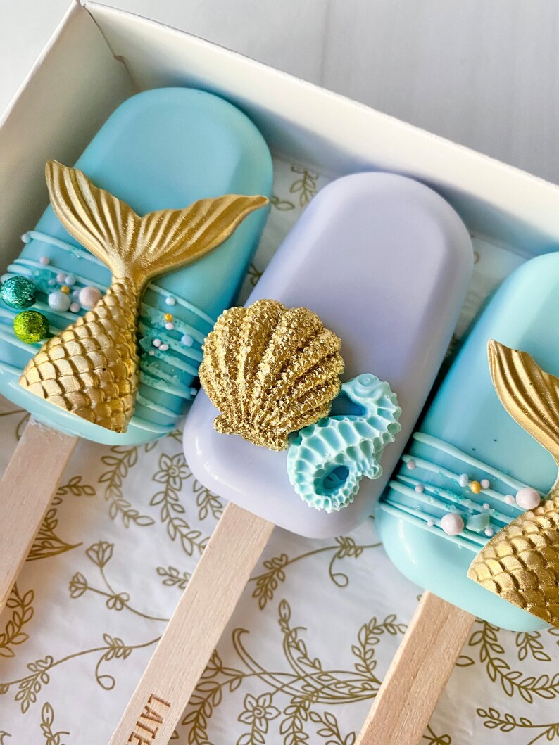Under the Sea Cakesicles Mermaid Themed Birthday Treats - Etsy