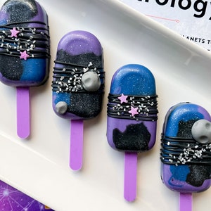 Cosmic Cakesicles Space Themed Astro Cakesicles Outer Space Cakesicles ...