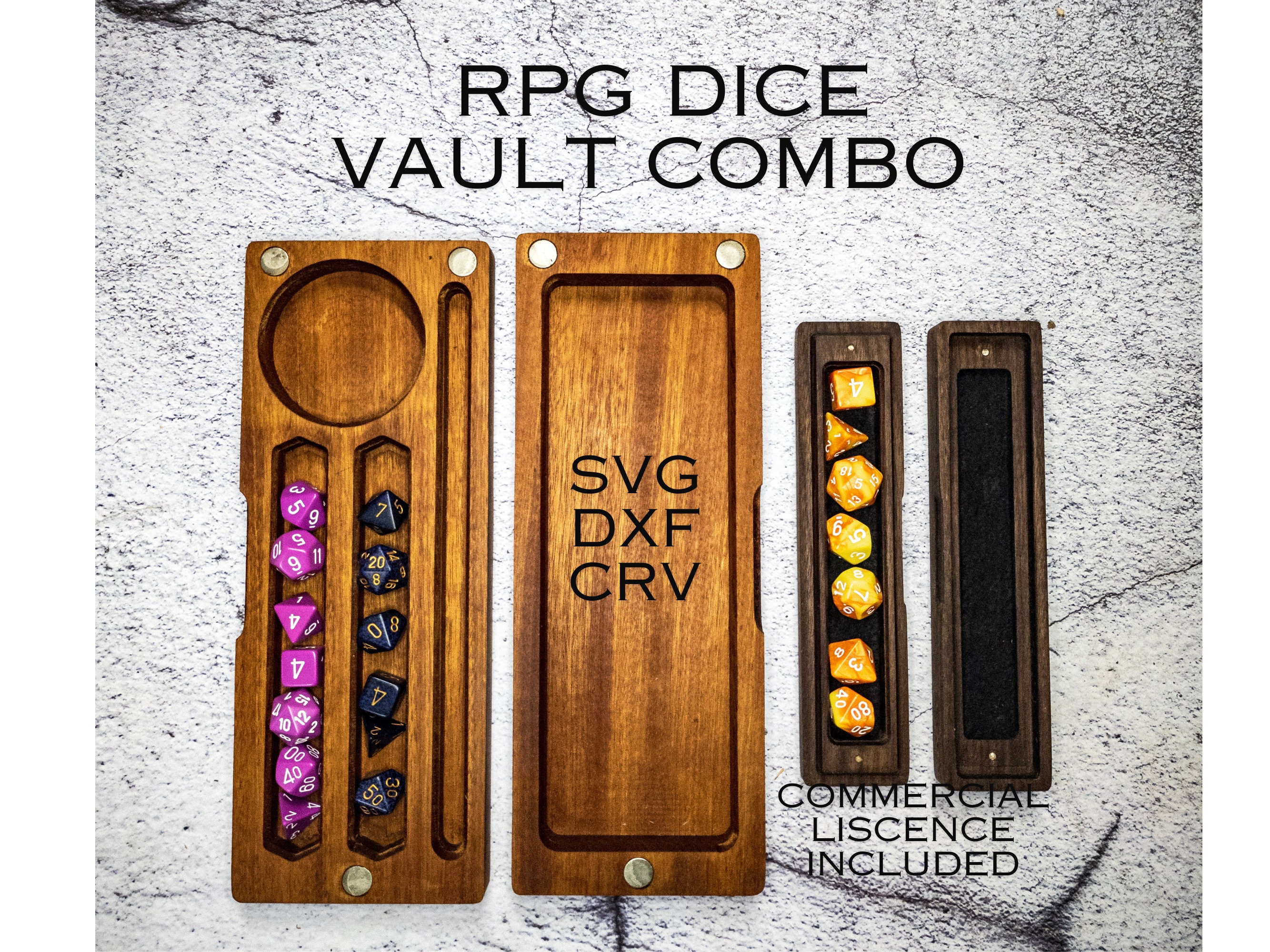 Dice Vault Dice Dungeon Cnc Digital File SVG Dice Storage Dice Tray SVG ...